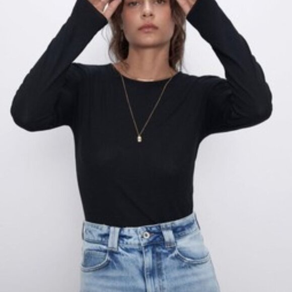 Zara | Sweaters | Zara Womens Long Sleeve Black Size L 564422800 | Poshmark